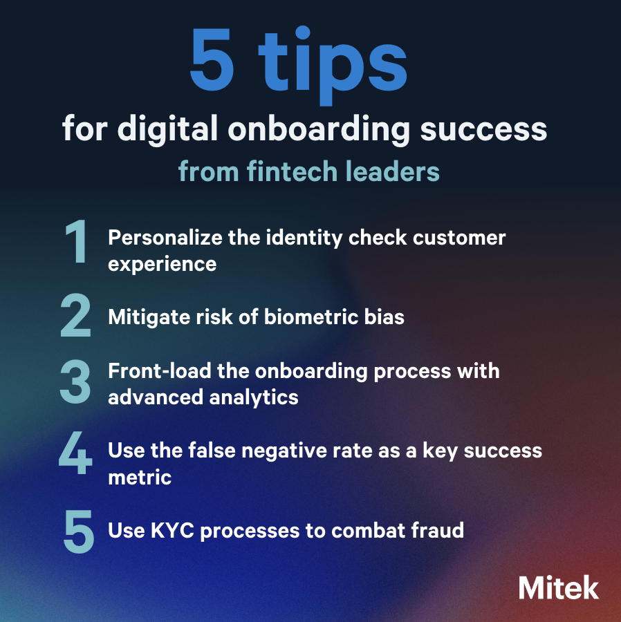5 tips for digital onboarding success from fintech leaders - Mitek